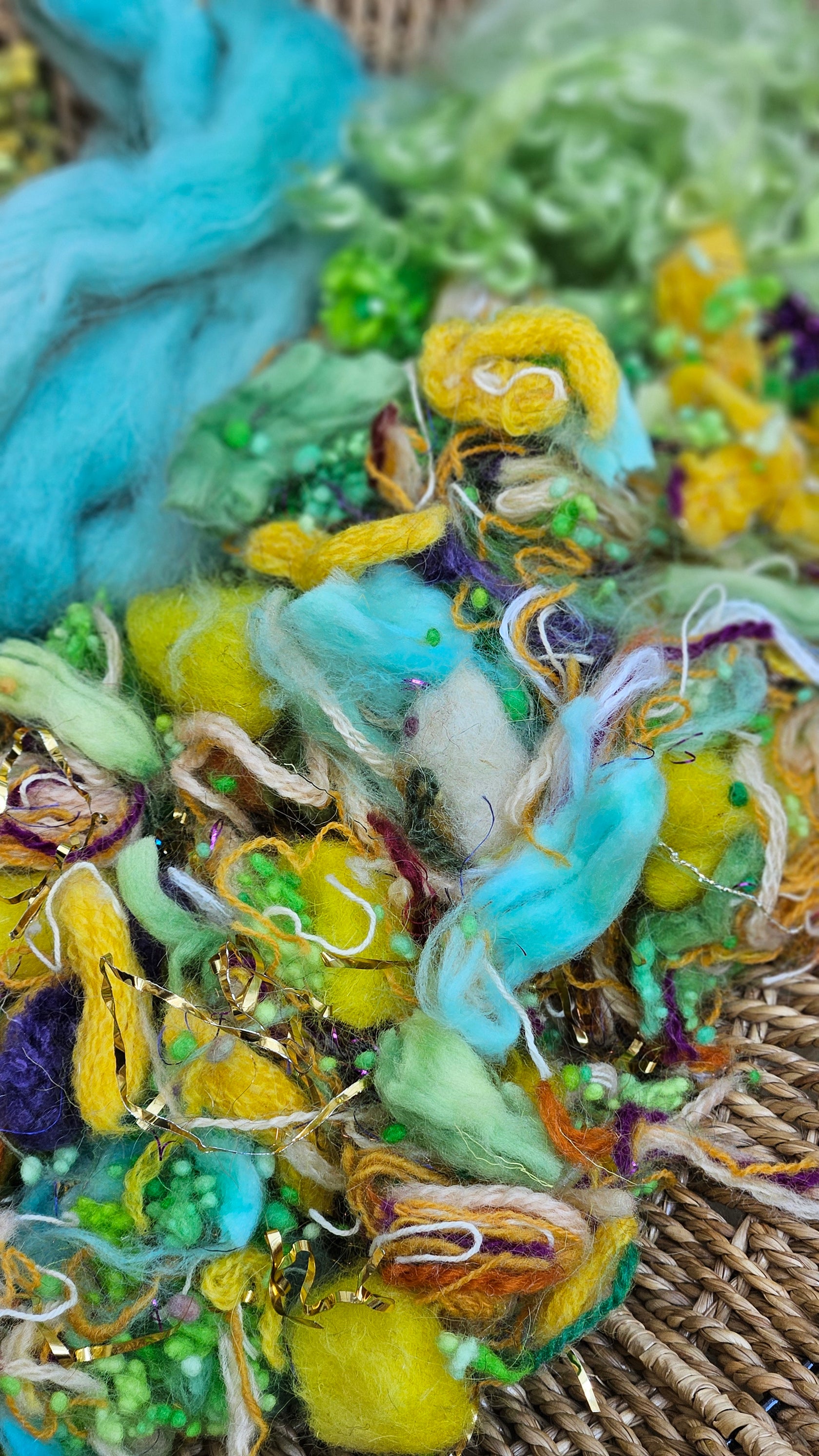 THE HARVEST - hand-dyed Van Gogh inspired rare wool texture blend for ...