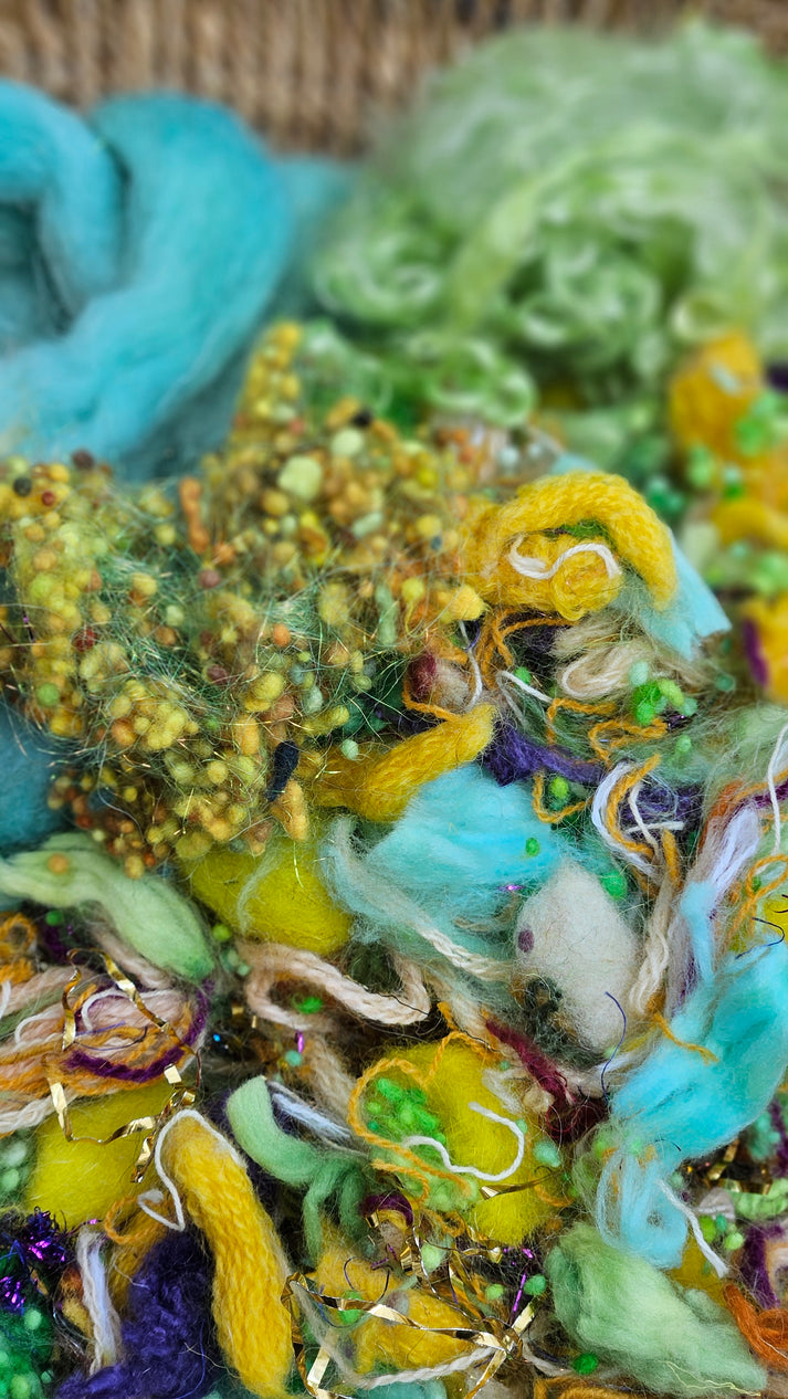 THE HARVEST - hand-dyed Van Gogh inspired rare wool texture blend for ...